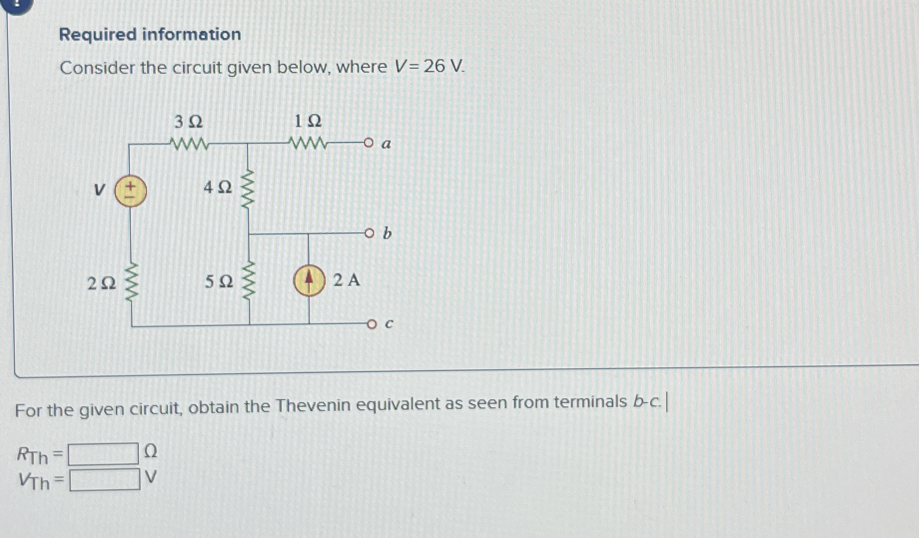 Solved Required informationConsider the circuit given below, | Chegg.com Solved Required informationConsider the circuit given below, | Chegg.com