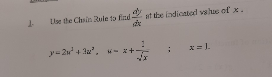 Solved Use the Chain Rule to find dydx ﻿at the indicated | Chegg.com