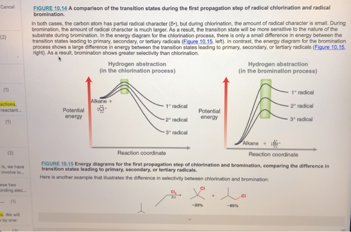 Solved 10.5 Selectivity of Halogenation When propane | Chegg.com