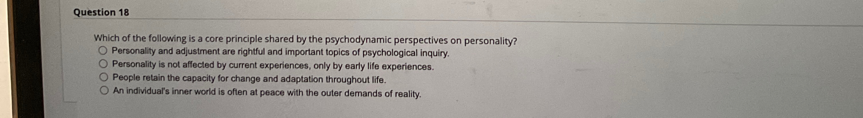 Solved Question 18Which of the following is a core principle | Chegg.com