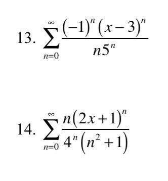 Solved Determine the radius and interval of convergence for | Chegg.com
