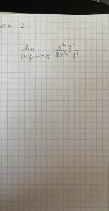 Solved lim(x,y)→(0,0)2x4+y4x2y2 | Chegg.com