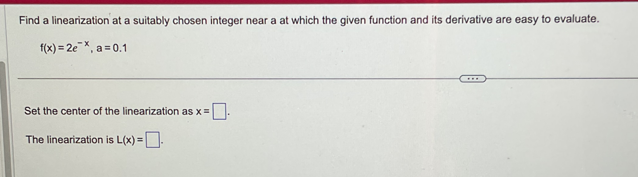 Solved Find A Linearization At A Suitably Chosen Integer