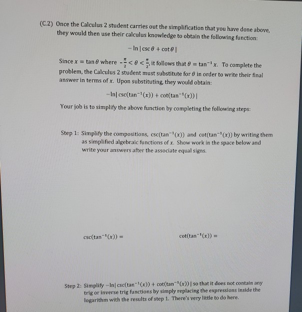 Solved [C] In Calculus 2, students study a method called | Chegg.com