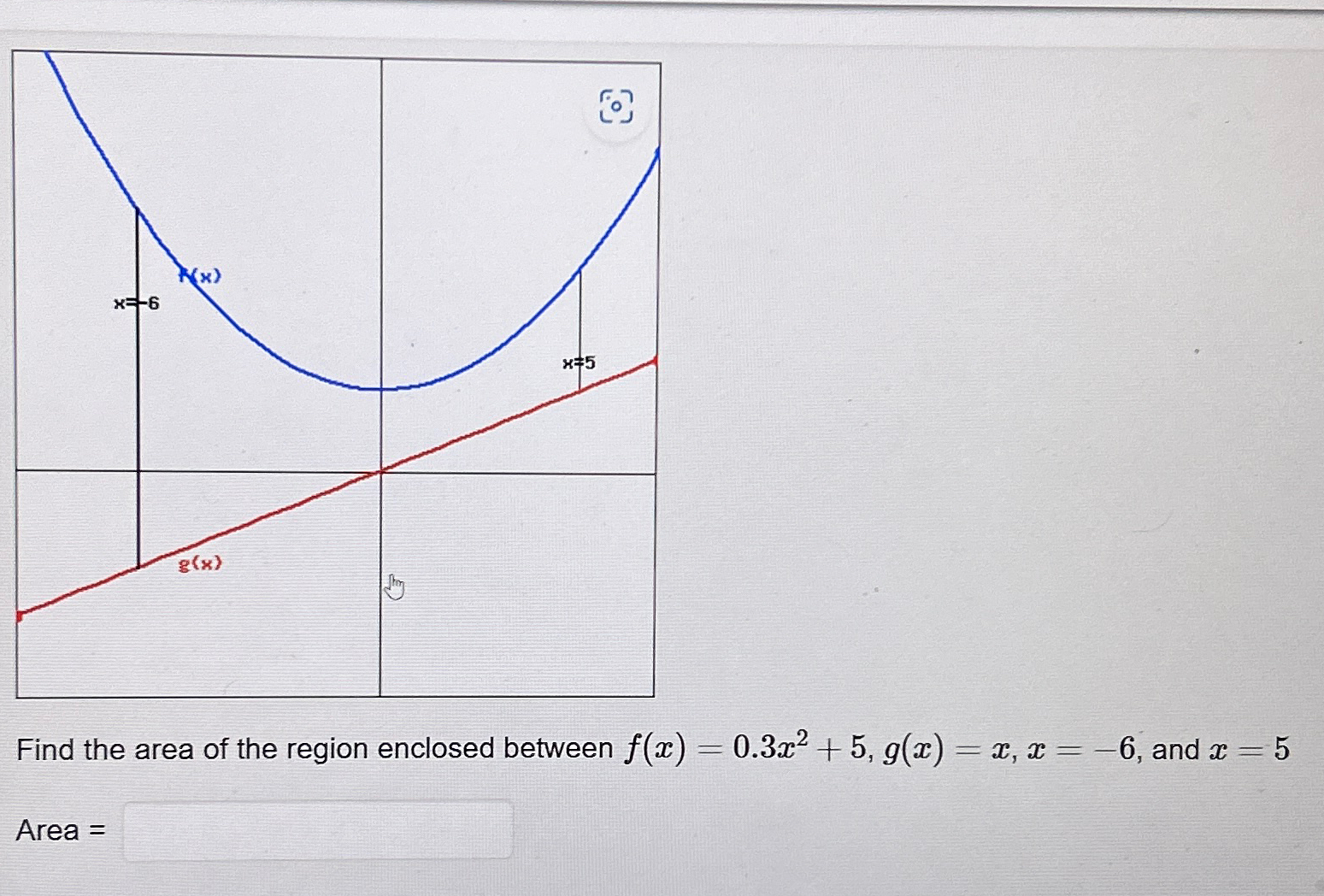 Solved Find the area of the region enclosed between | Chegg.com