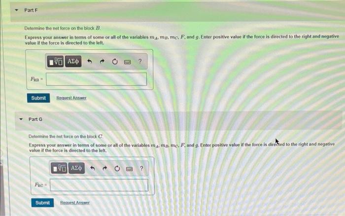 Solved Three blocks on a frictionless horizontal surface are | Chegg.com