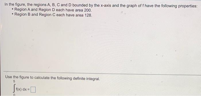 Solved In the figure, the regions A, B, C and D bounded by | Chegg.com