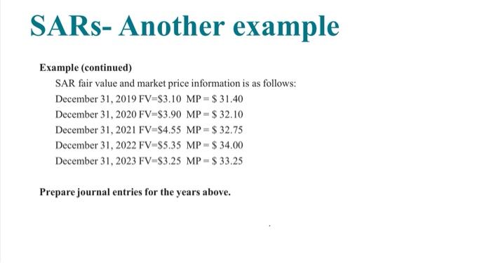Solved SARS- Another example Example On January 1, 2019 | Chegg.com