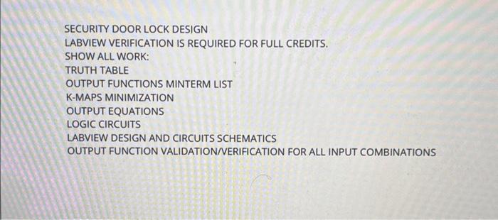 Solved A simple security system for two doors consists of a | Chegg.com