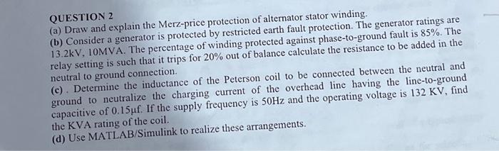 Solved QUESTION 2 (a) Draw and explain the Merz-price | Chegg.com