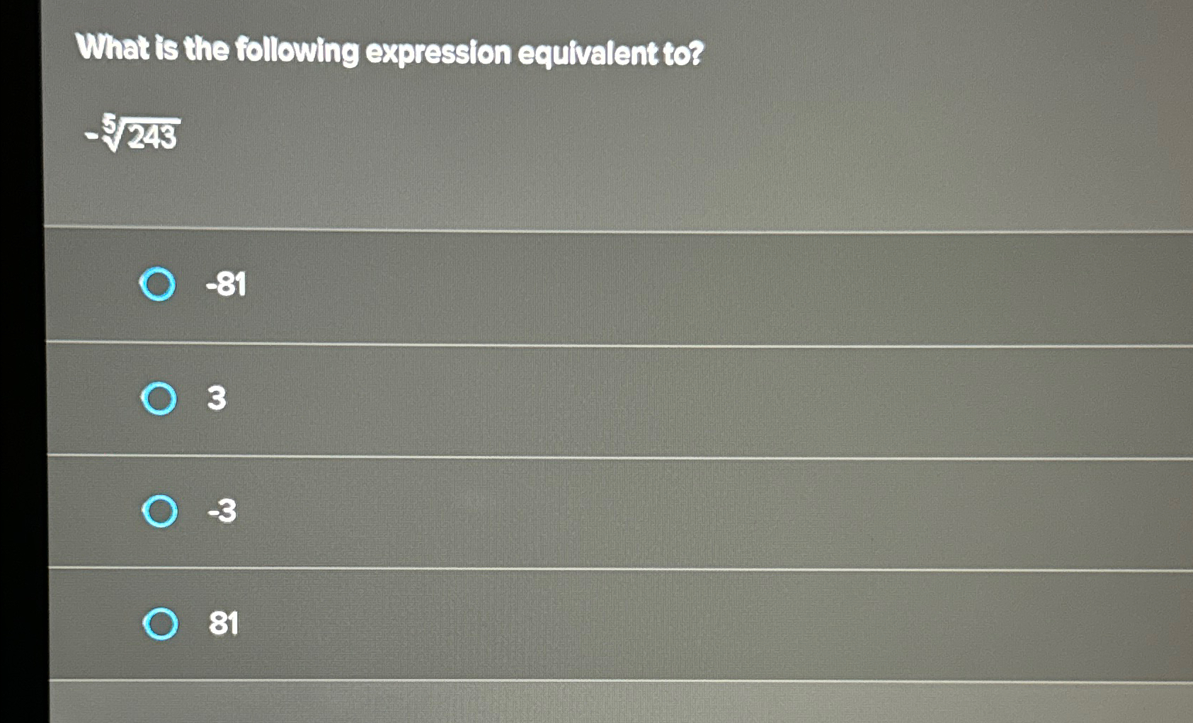 Solved What is the following expression equivalent | Chegg.com
