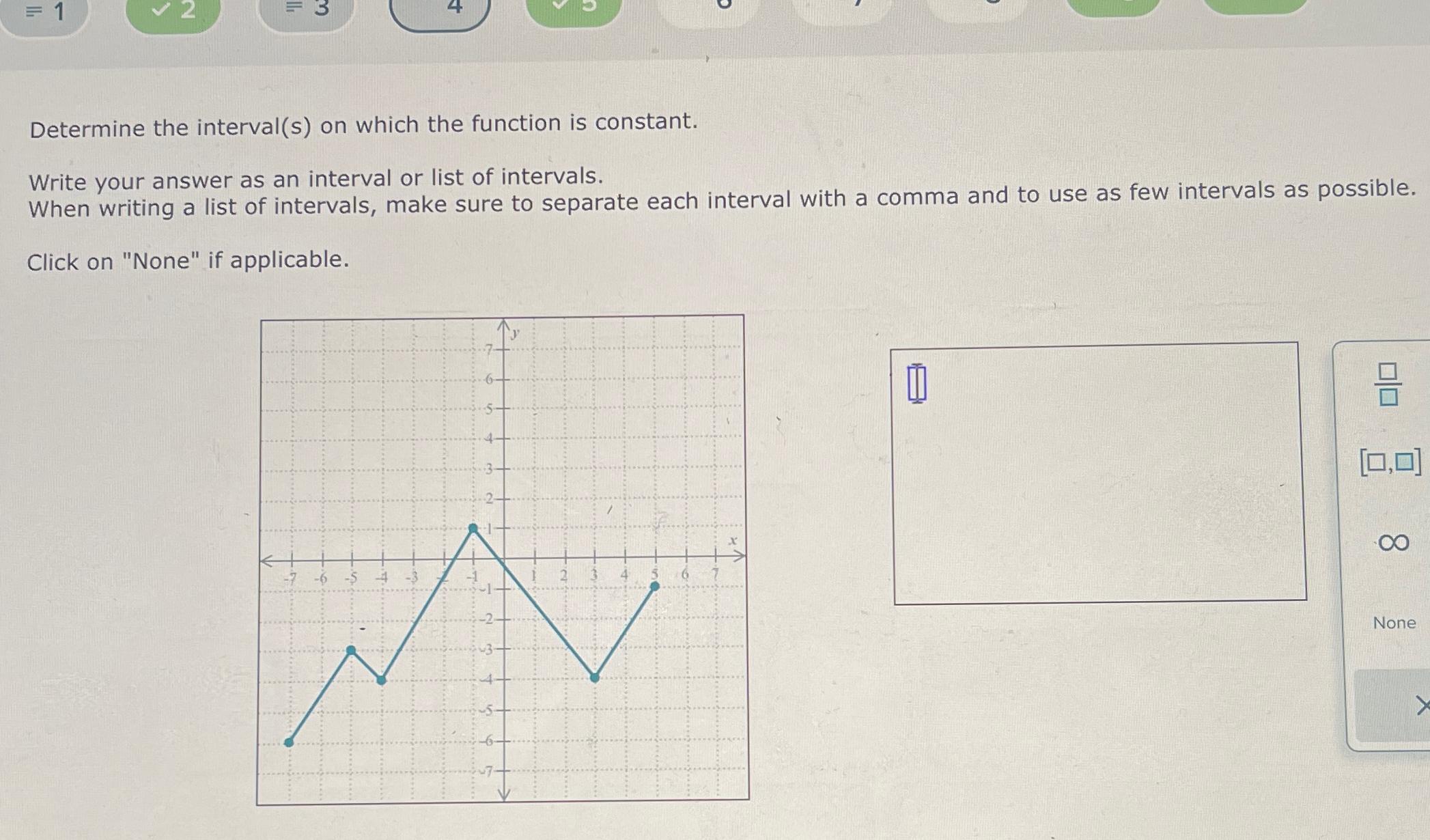 Solved Determine the interval(s) ﻿on which the function is | Chegg.com