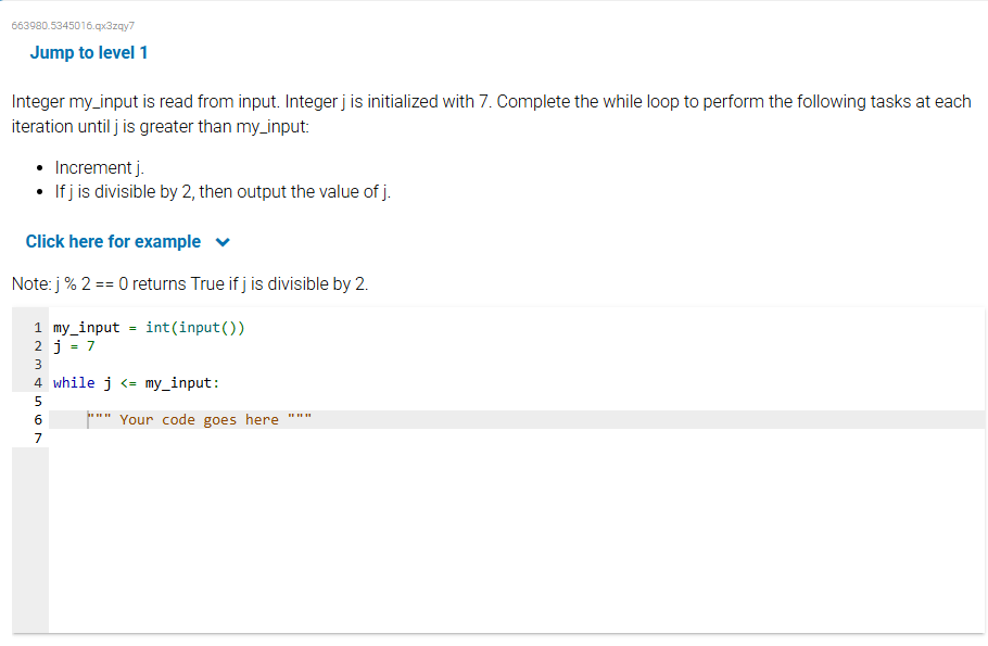 Jump to level 1 ﻿Integer my_input is read from input. | Chegg.com