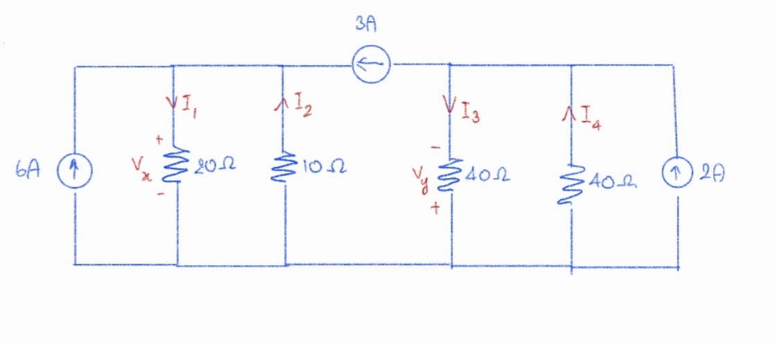Solved Use Nodal Analysis to find I1, ﻿I2, ﻿I3, ﻿I4, ﻿Vx, | Chegg.com