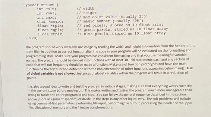 Solved 1. Overview The purpose of this assignment is to give | Chegg.com