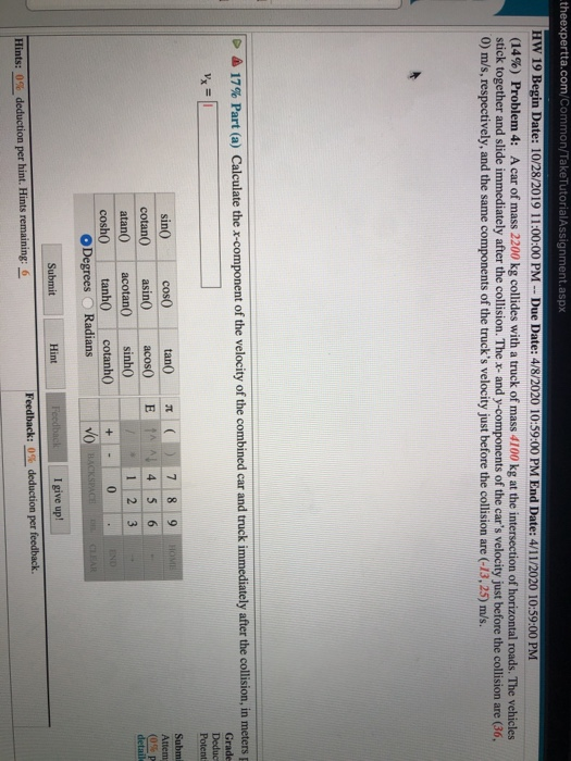 Solved theexpertta.com/common/TakeTutorialAssignment.aspx HW | Chegg.com