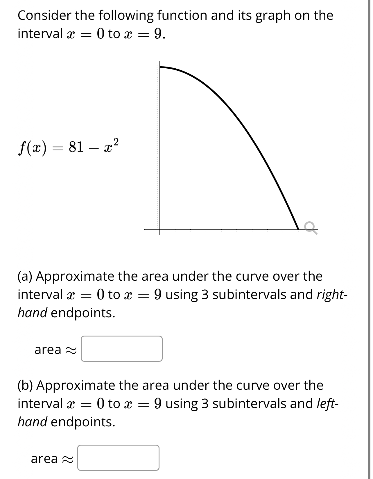 Solved Consider the following function and its graph on the | Chegg.com