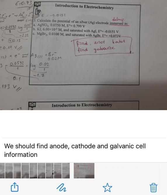 Solved We should find anode, cathode and galvanic cell | Chegg.com