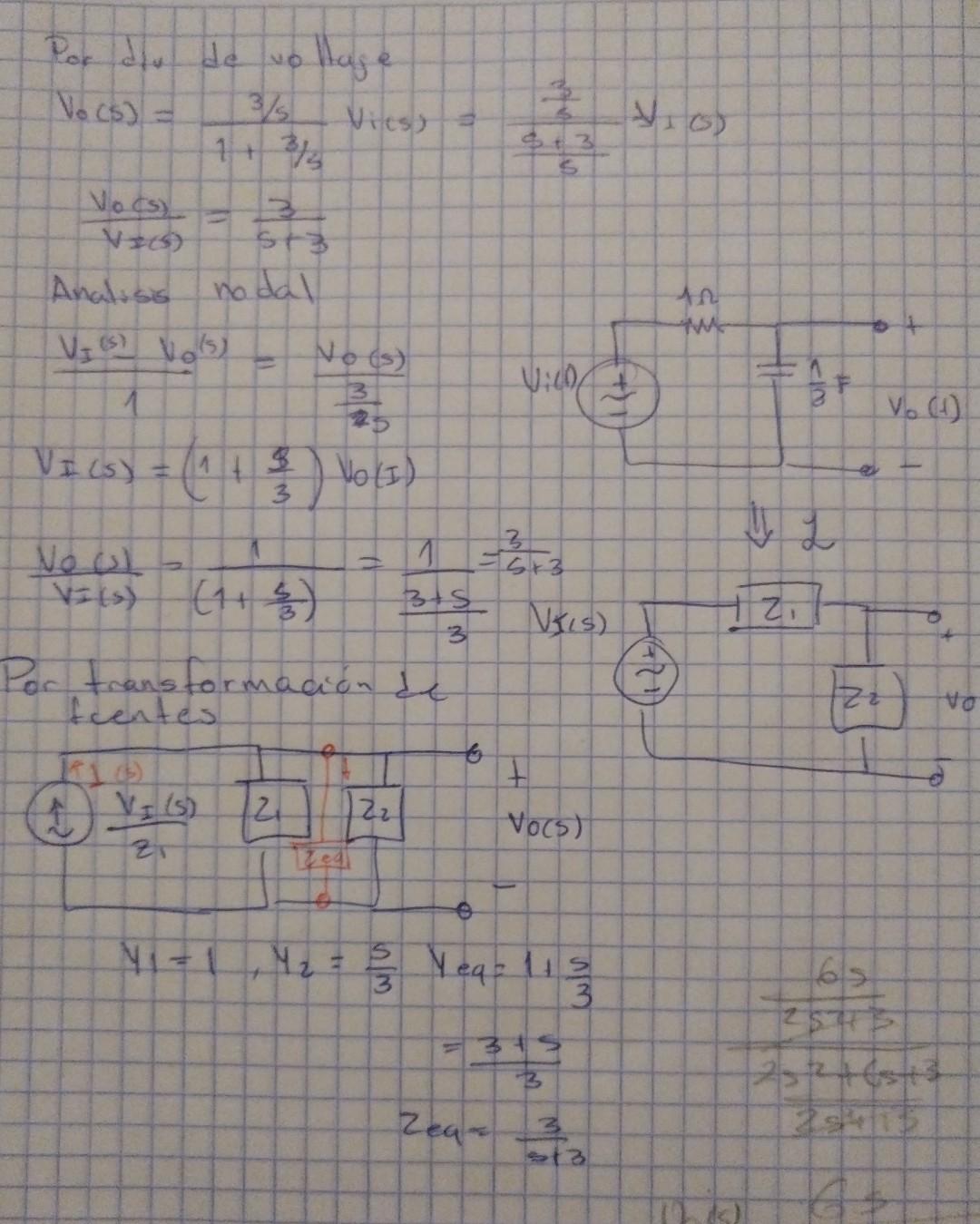 Solved Encontrar la funcion de transferencia en los | Chegg.com