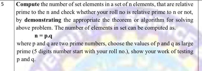 Compute the number of set elements in a set of n | Chegg.com