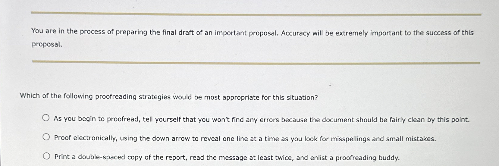 Solved You are in the process of preparing the final draft | Chegg.com