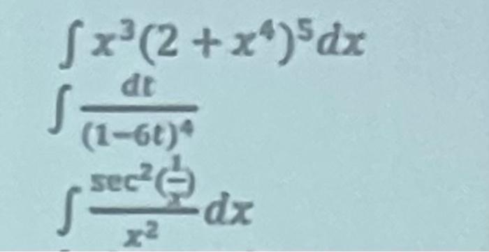 Solved find the indefinite integral using chain rule | Chegg.com