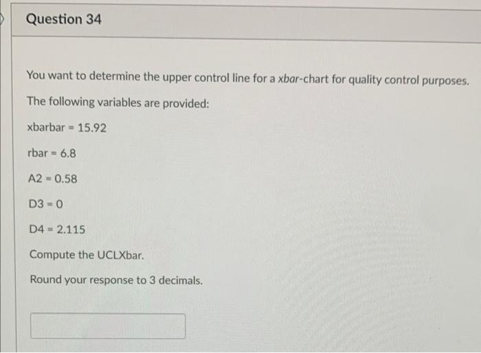 [Solved]: You want to determine the upper control line for