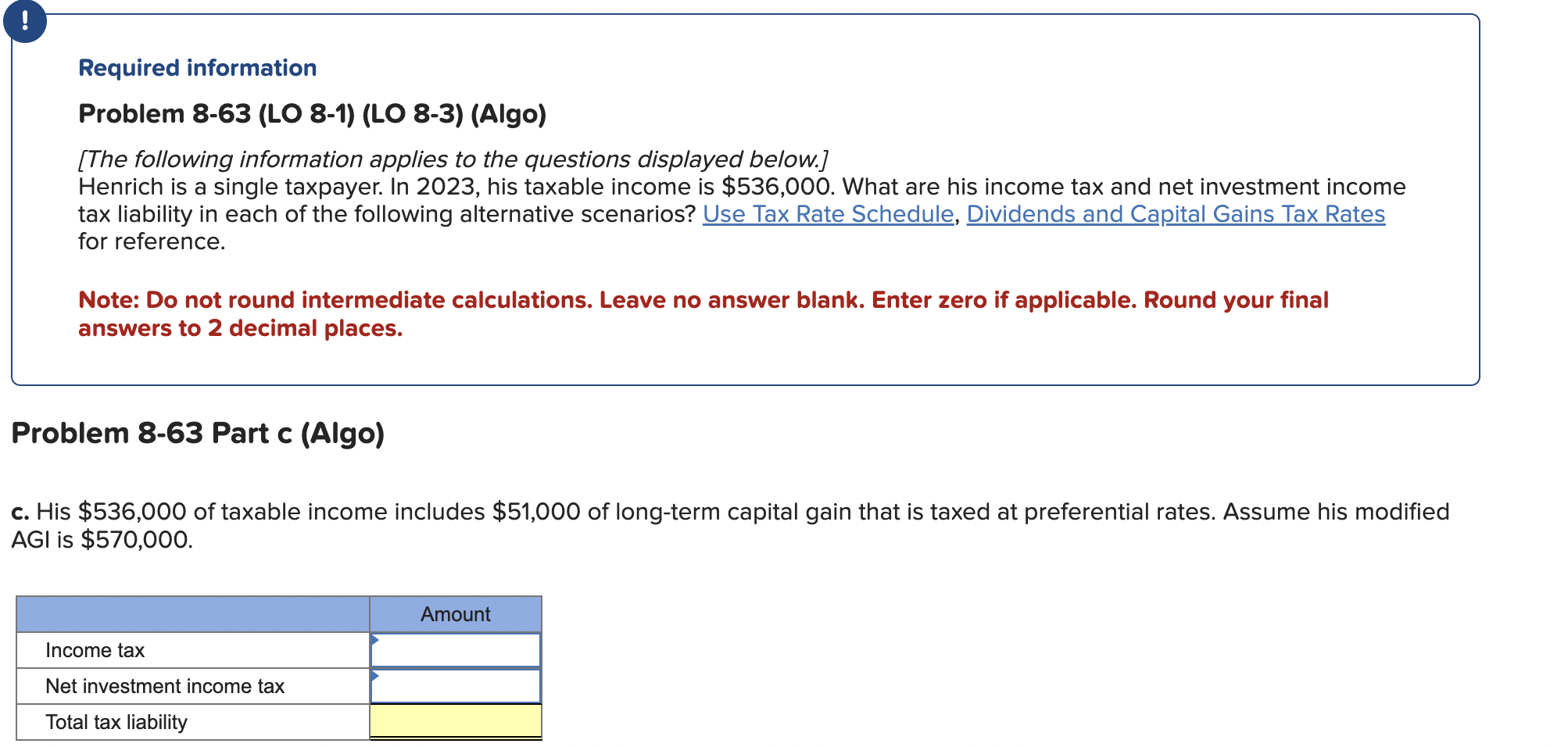 Solved Required informationProblem 8-63 (LO 8-1) (LO | Chegg.com