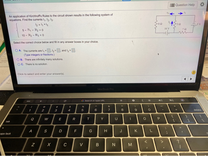 Solved an application of Kirchhoff's rules to the circuit | Chegg.com
