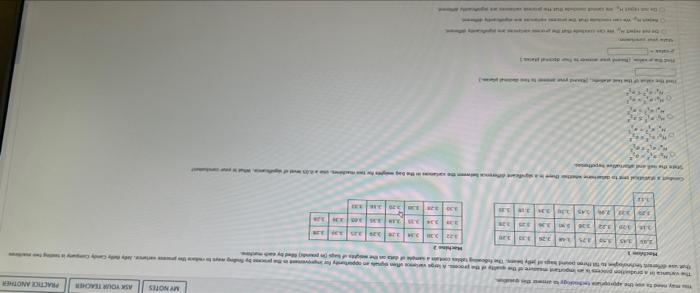 Solved Machine 1 tate the rud and altersative mypothesss. | Chegg.com