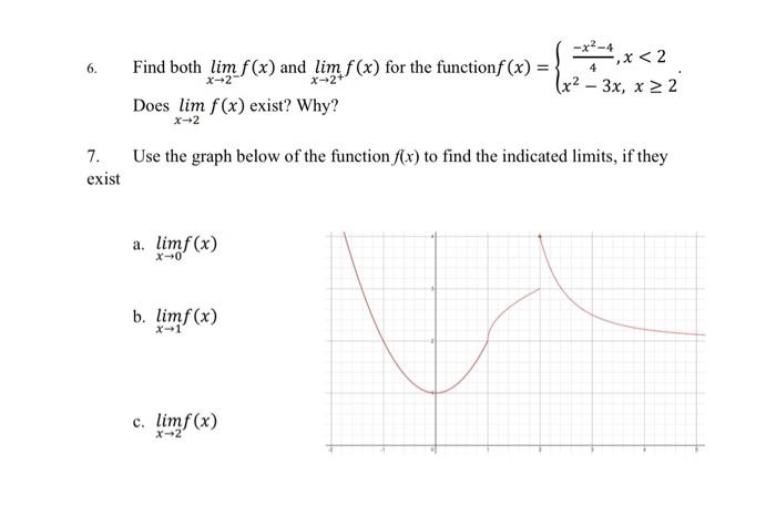 Solved Read the section 2.1 "Introduction to Limits” and | Chegg.com
