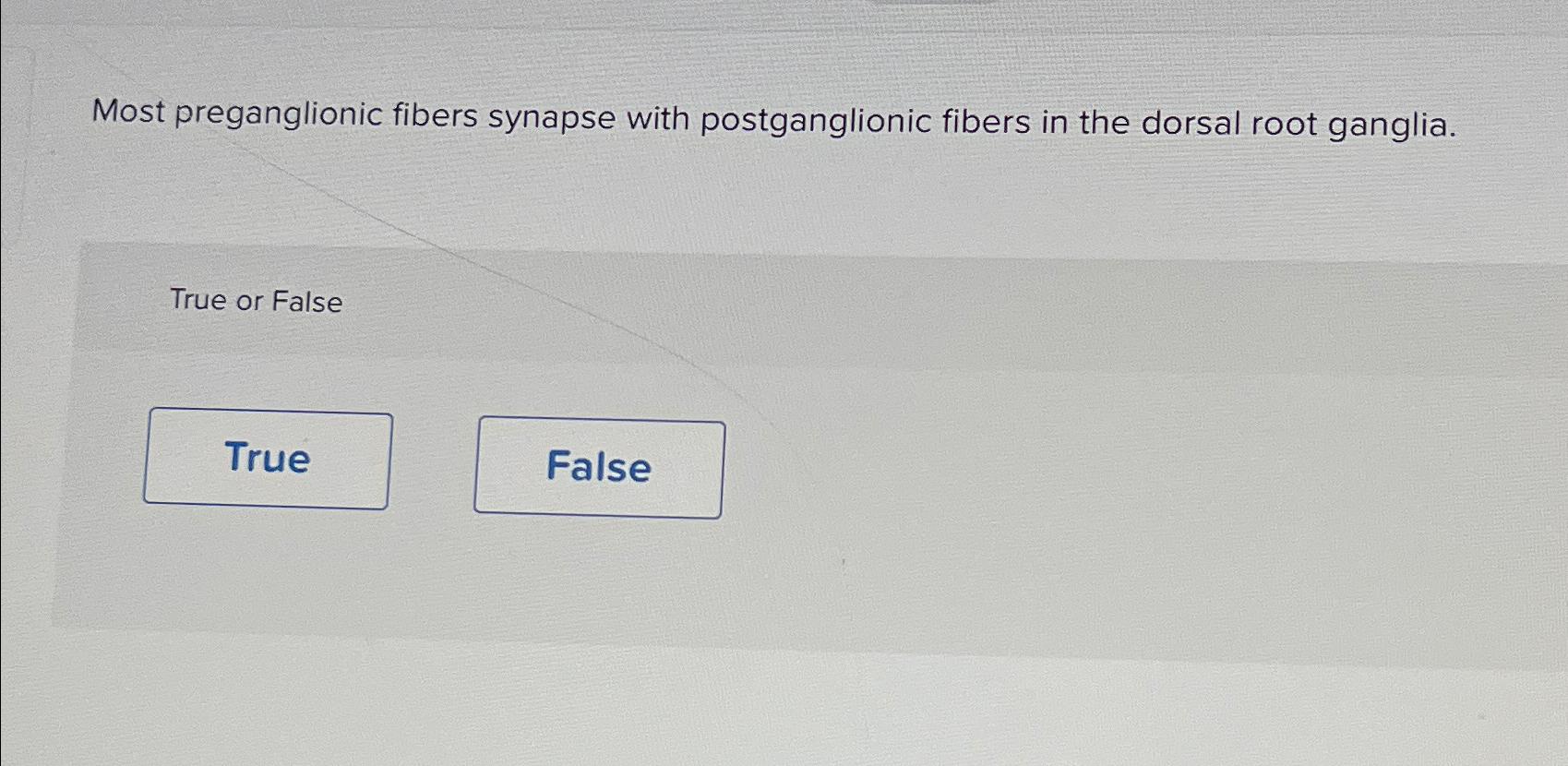 Solved Most Preganglionic Fibers Synapse With Postganglionic