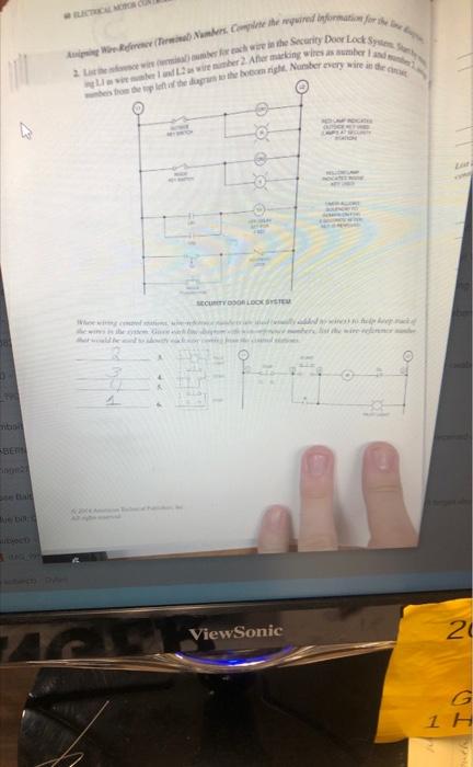 Solved When wiring control stations, wire-reference numbers | Chegg.com