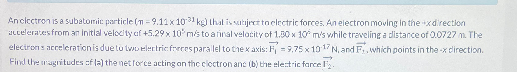 Solved An electron is a subatomic particle | Chegg.com