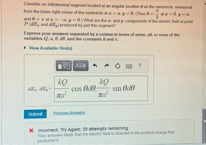 Consider An Infinitesimal Segment Located At An 4498