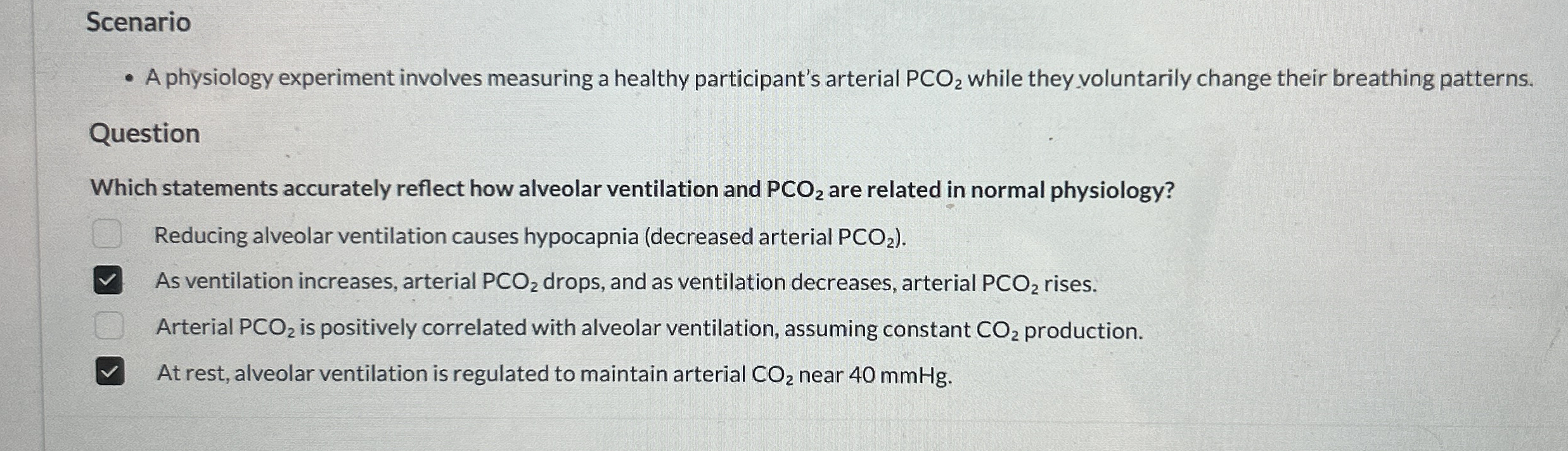 ScenarioA physiology experiment involves measuring a | Chegg.com