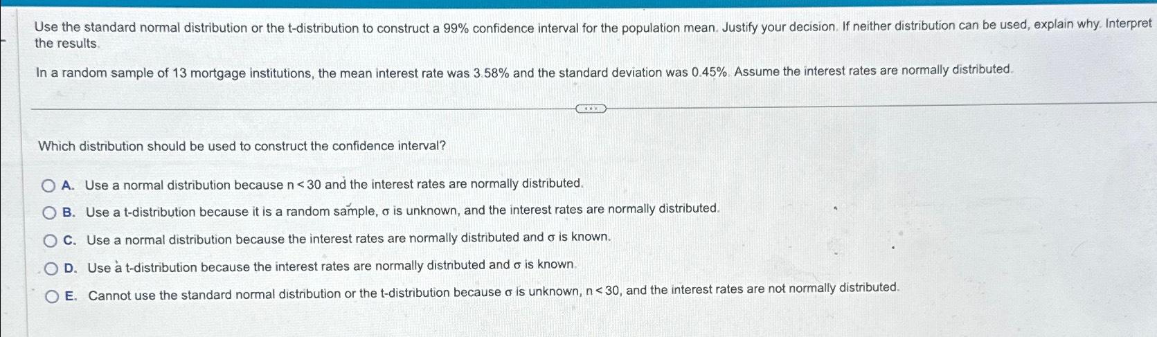 Solved Use the standard normal distribution or the | Chegg.com