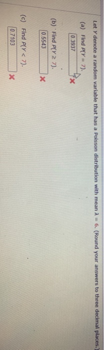 Solved Let y denote a random variable that has a Poisson | Chegg.com