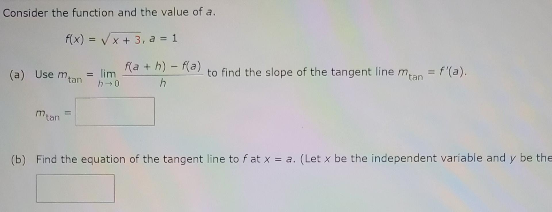 Solved Consider the function and the value of a. f(x) = x + | Chegg.com