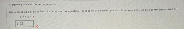 Solved A graphing calculator is recommended. Use a graphing | Chegg.com