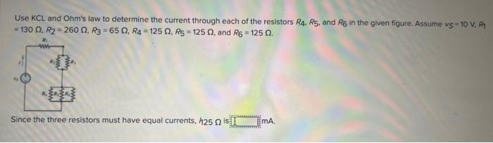 Solved Use KCL and Ohm's law to determine the current | Chegg.com