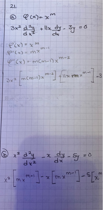 Solved please advise. determine for which values of m the | Chegg.com