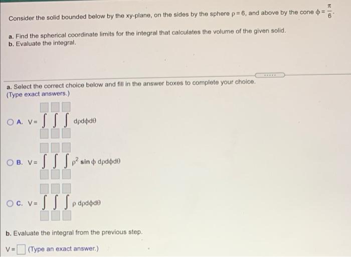 Solved न 1 Consider the solid bounded below by the xy-plane, | Chegg.com