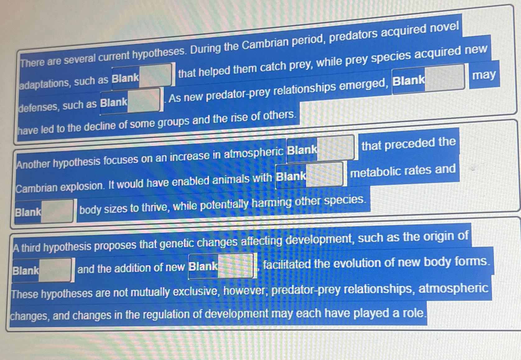 Solved There are several current hypotheses. During the | Chegg.com