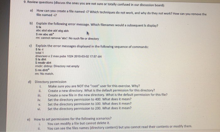 Solved 4. Given any directory, use the Is command to | Chegg.com