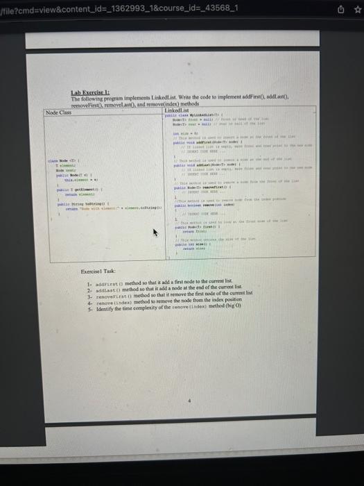 Solved Lab Fxenciye lt The fellowing pregran implements | Chegg.com