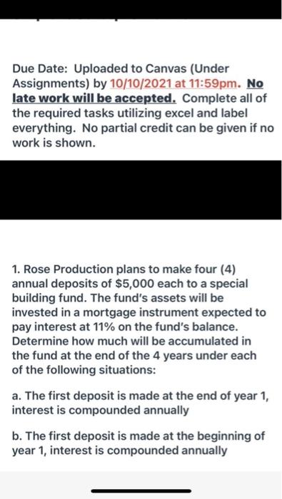 Solved Due Date: Uploaded to Canvas (Under Assignments) by | Chegg.com