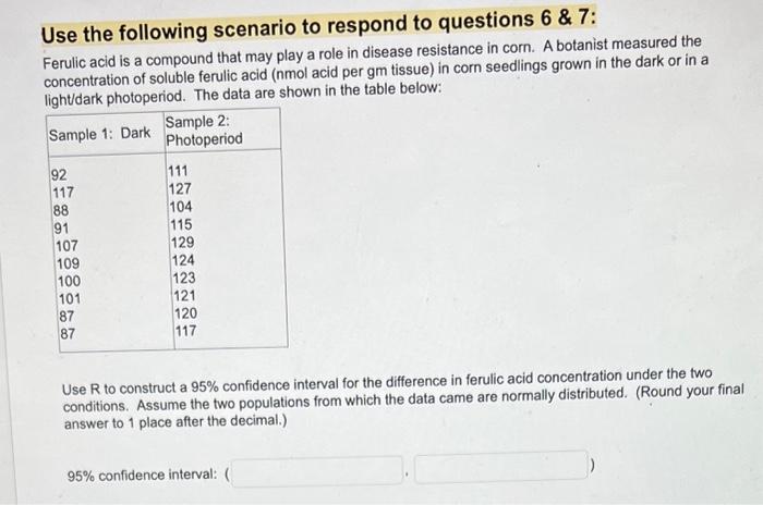 Solved Use the following scenario to respond to questions | Chegg.com