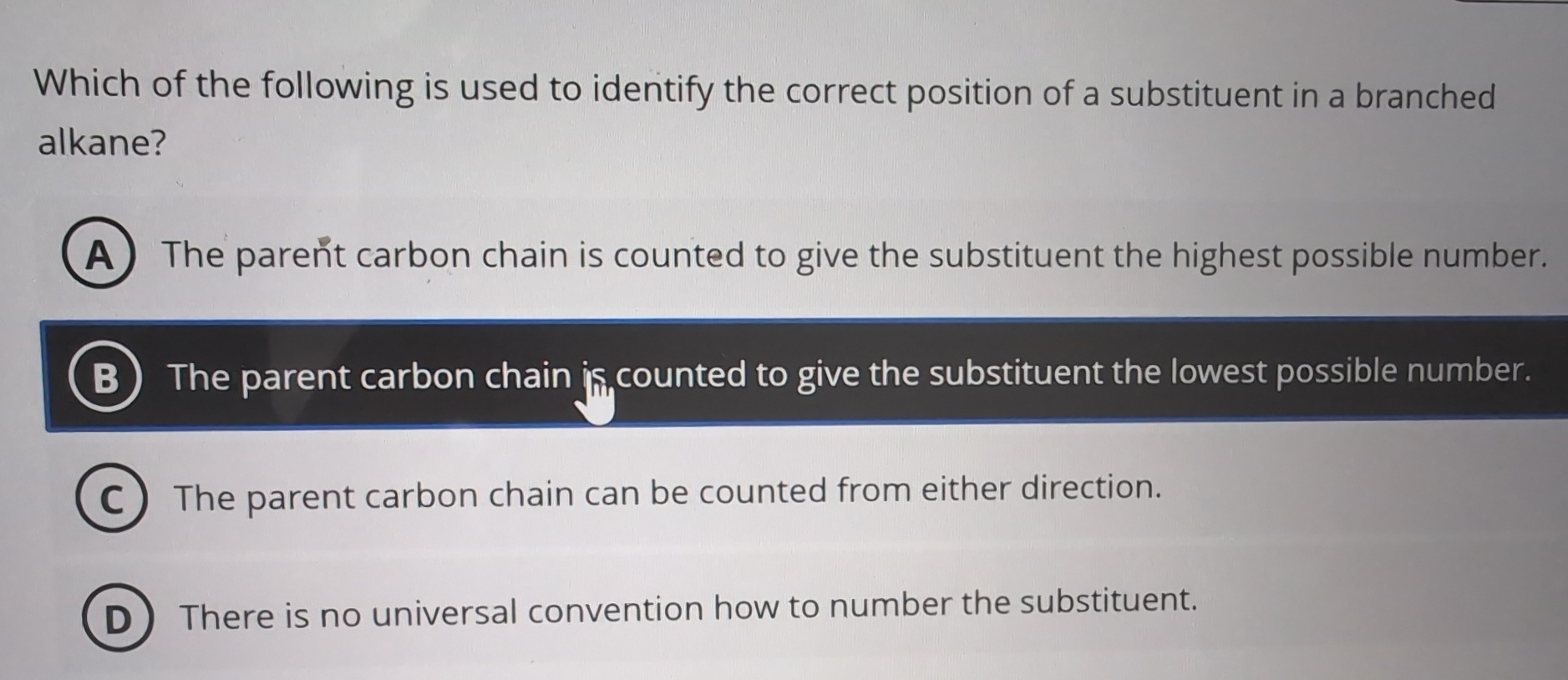 Solved Which of the following is used to identify the | Chegg.com