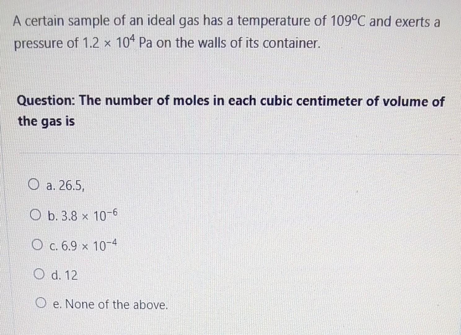 Solved A certain sample of an ideal gas has a temperature of | Chegg.com